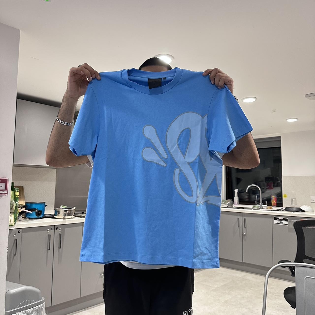 SYNA WORLD BABY BLUE T SHIRT Central cee EXLUSIVE t... - Depop
