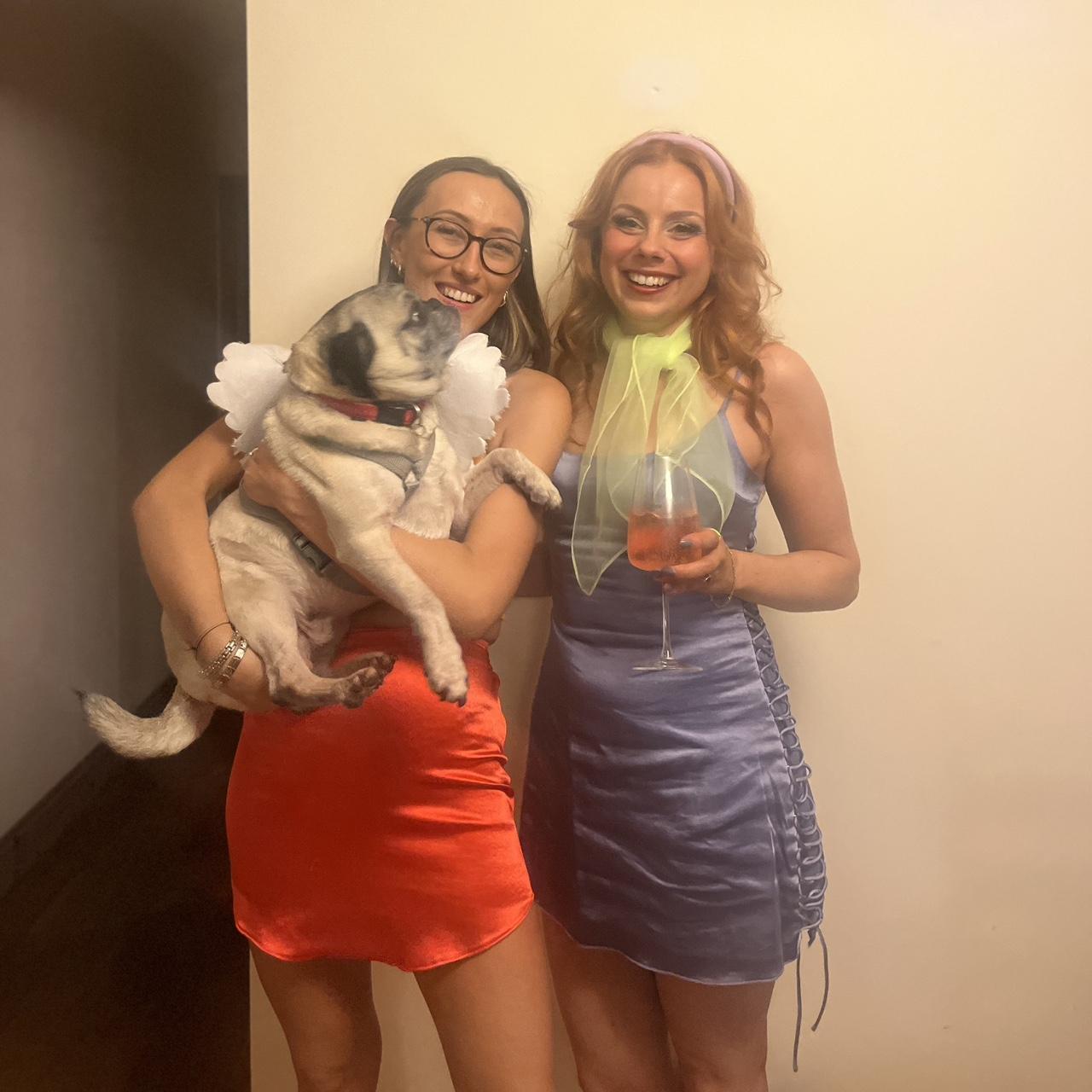 Asos Cherry red satin mini skirt // size 4 zip side... - Depop