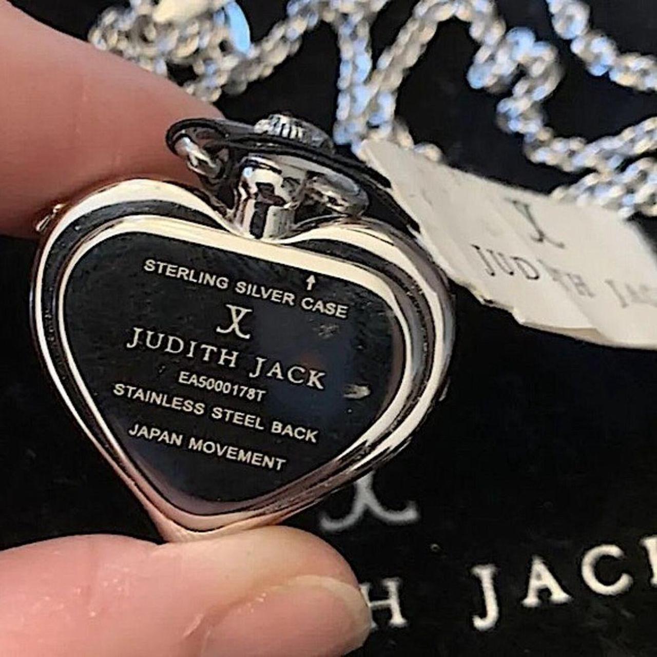 JUDITH JACK Sterling Silver Inlaid Marcasite Heart... | Depop