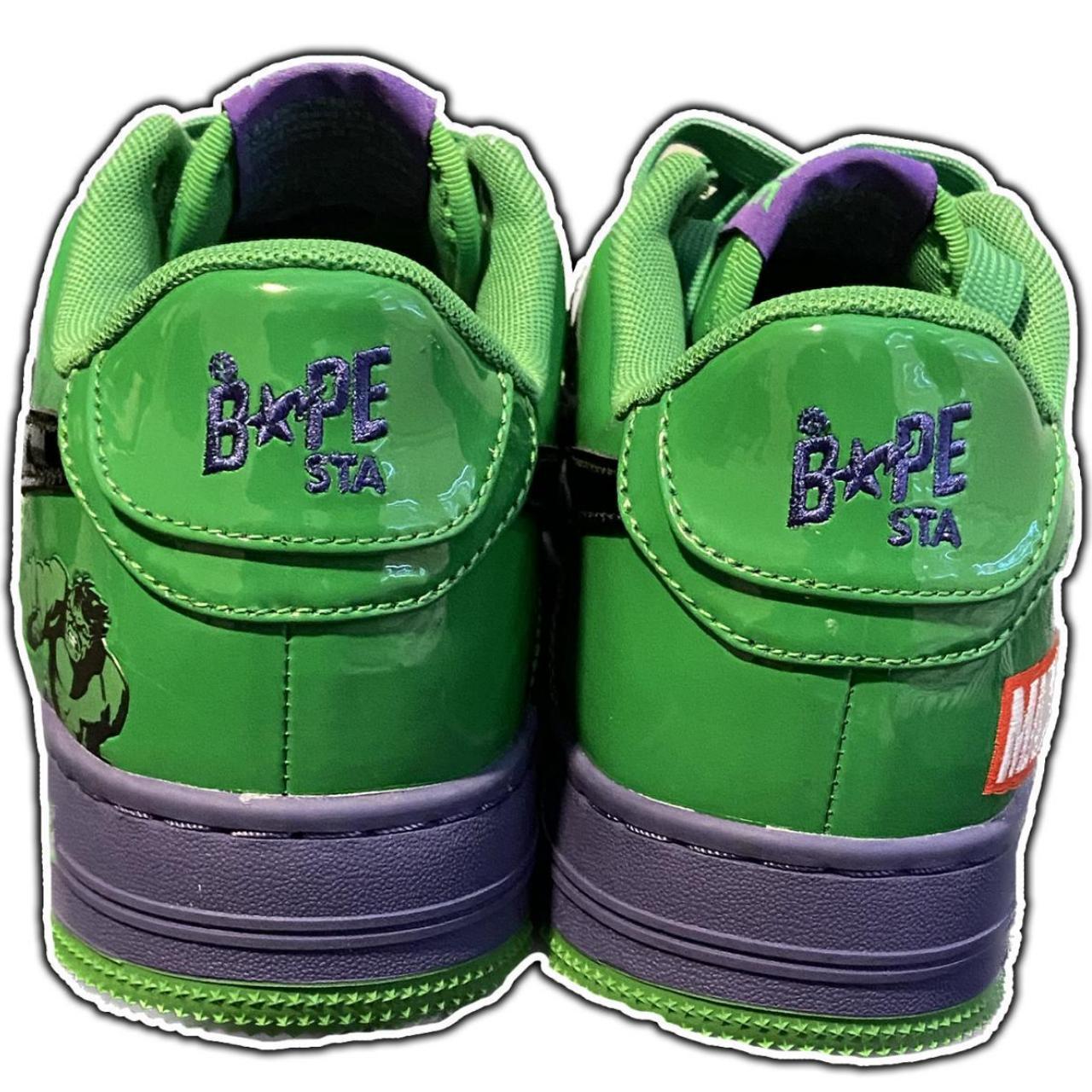 MARVEL BAPE STA HULK 2022 SIZE 9 US // SIZE 8... - Depop