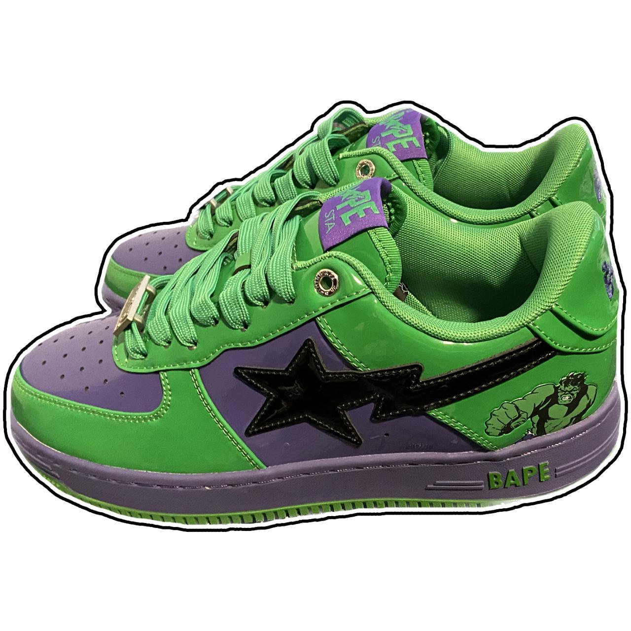 MARVEL BAPE STA HULK 2022 SIZE 9 US // SIZE 8... - Depop