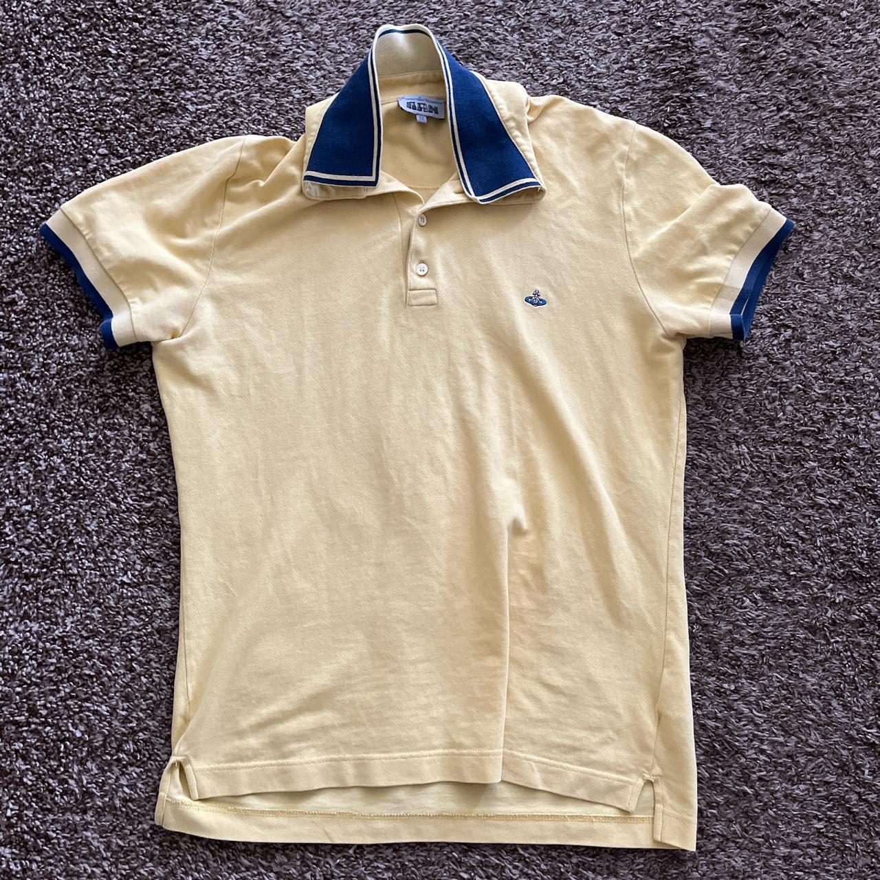 Vivienne Westwood yellow polo shirt 8/10... | Depop