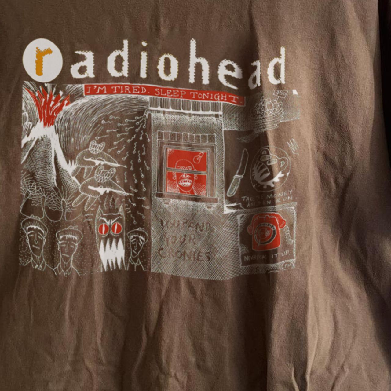 radiohead unisex t shirt Medium fabric (5.3 oz/yd²... - Depop