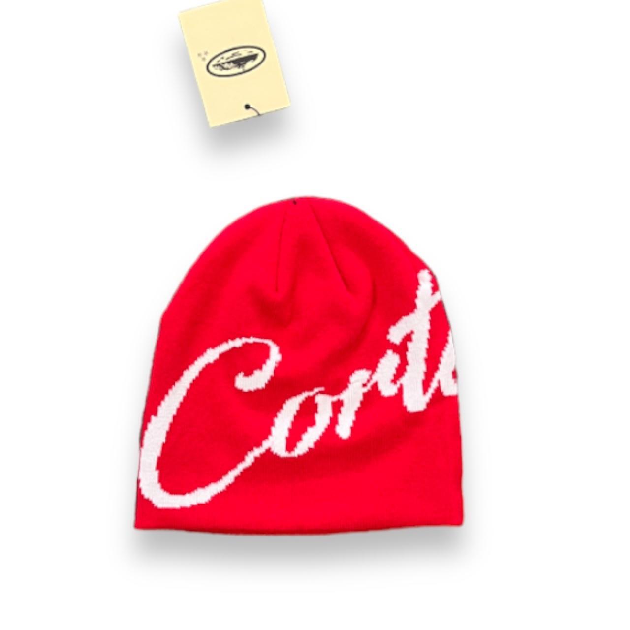Corteiz red beanie - Depop