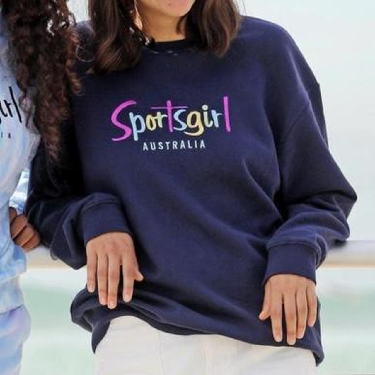NAVY LOGO SWEAT sportsgirl - sold out... - Depop