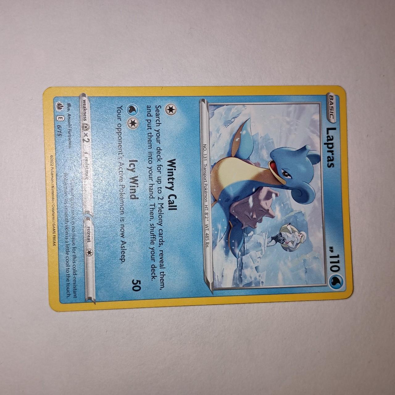 Lapras Pokemon card 2022 McDonald's promo - Depop