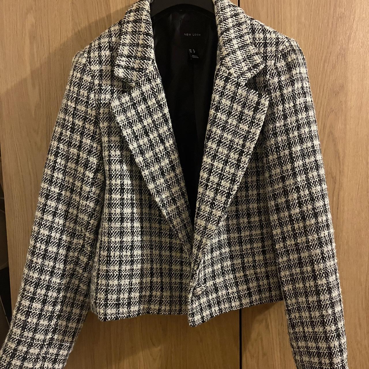Race day jacket Tweed Officewear Size 8 New look - Depop