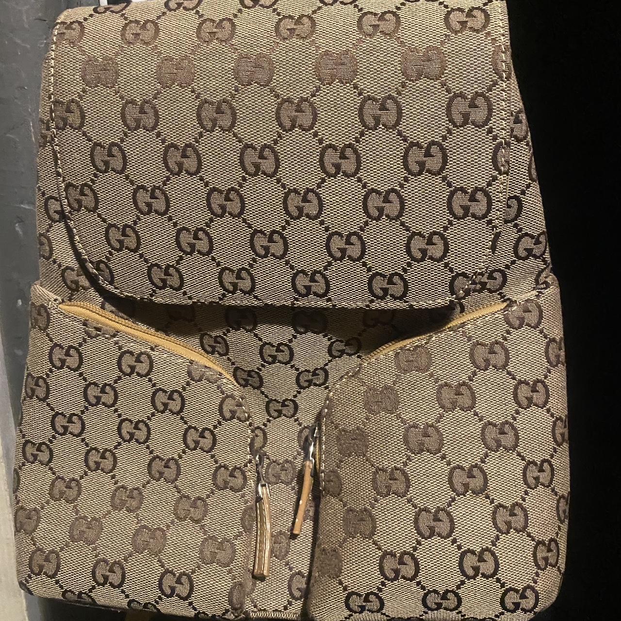 Gucci GG JAQUARD TWO-POCKET BACKPACK #gucci... | Depop