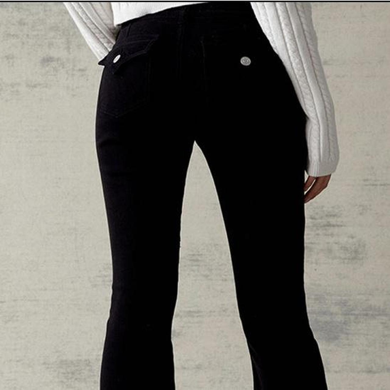 PacSun Black Stretch Low Rise Bootcut Jeans Size 24 ... - Depop