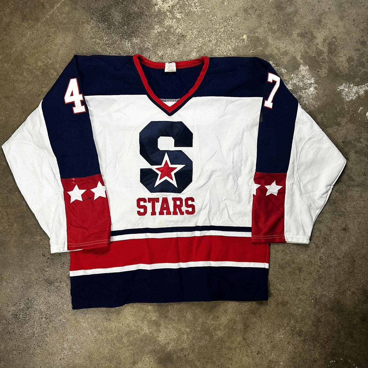 Vintage 90s Hockey Jersey - 24.5p2p, 27L - Depop