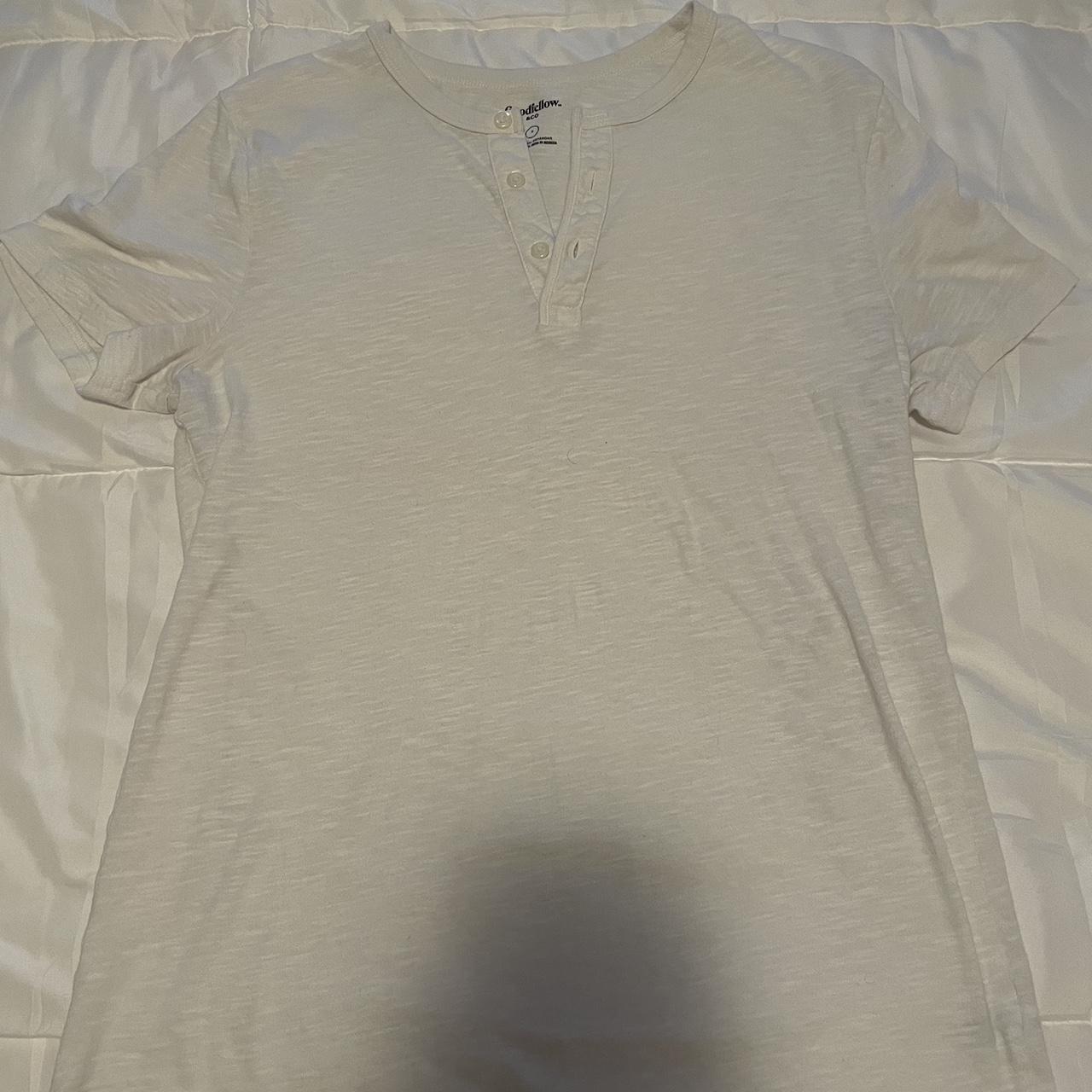 cute quarter button up tee - Depop