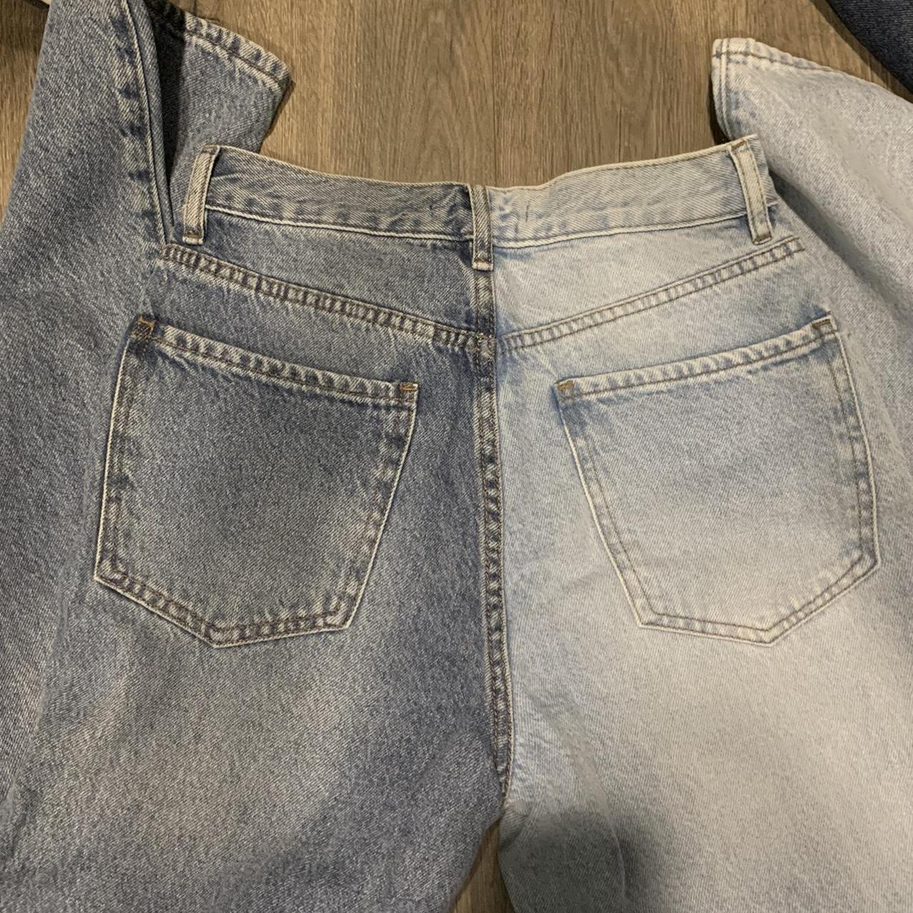 pacsun colorblock boyfriend jeans, never been worn - Depop