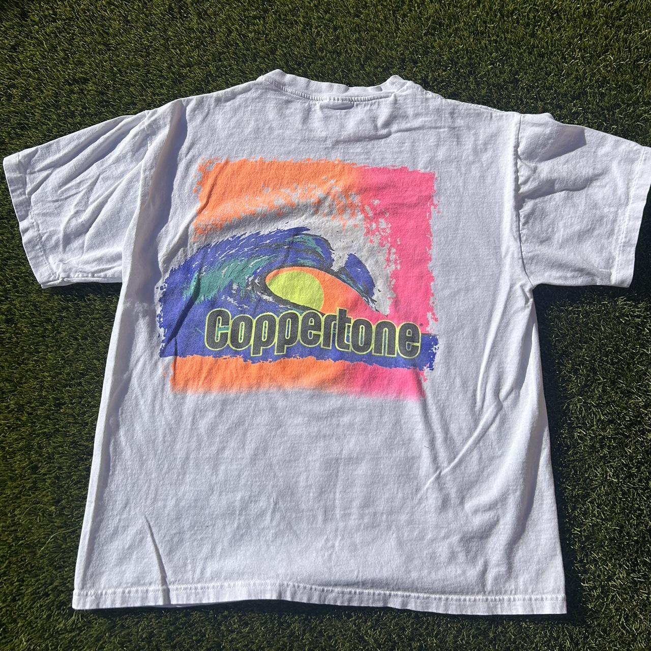 Vintage Coppertone Surf Tee Single Stitch 90s - Depop