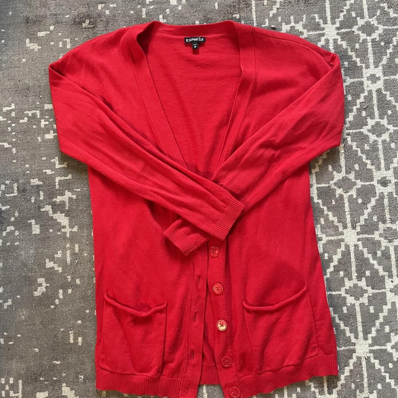 Women's Red Cardigan | Depop