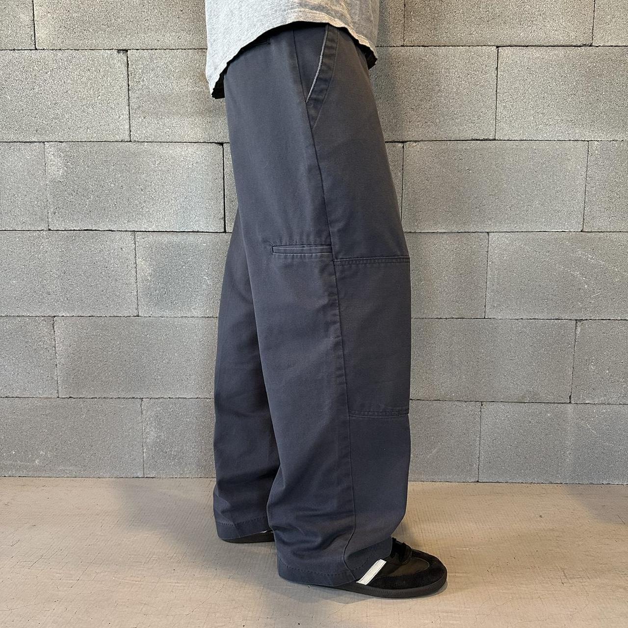 Baggy Grey Dickies Double Knee Pants Great... - Depop