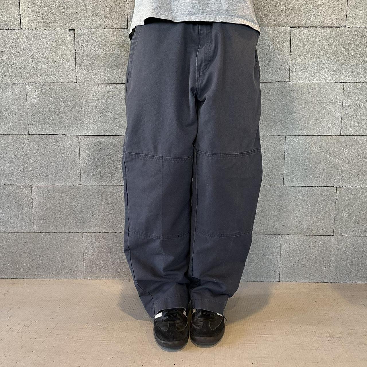 Baggy Grey Dickies Double Knee Pants Great... - Depop