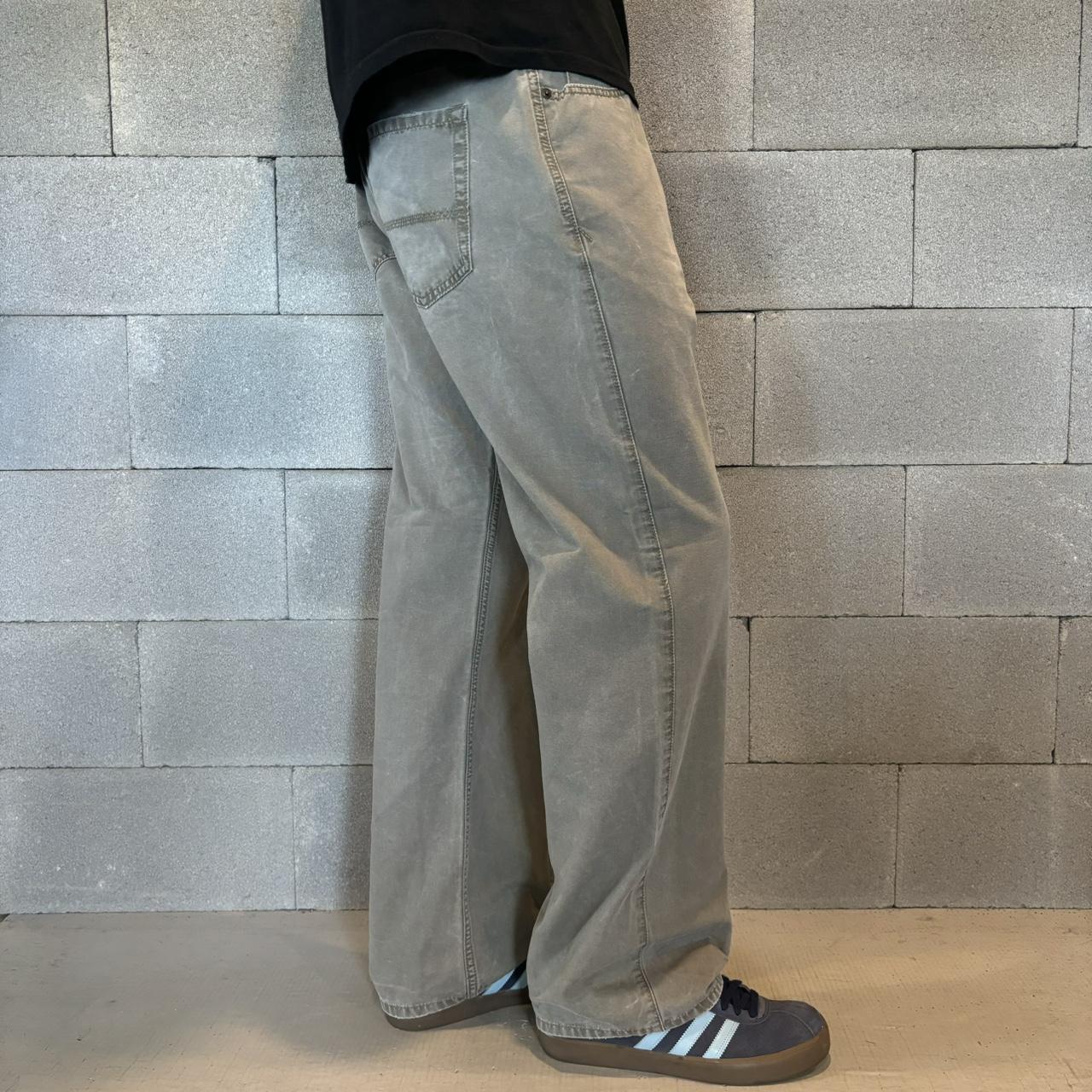 Baggy Faded Grey Dockers Pants Great... - Depop