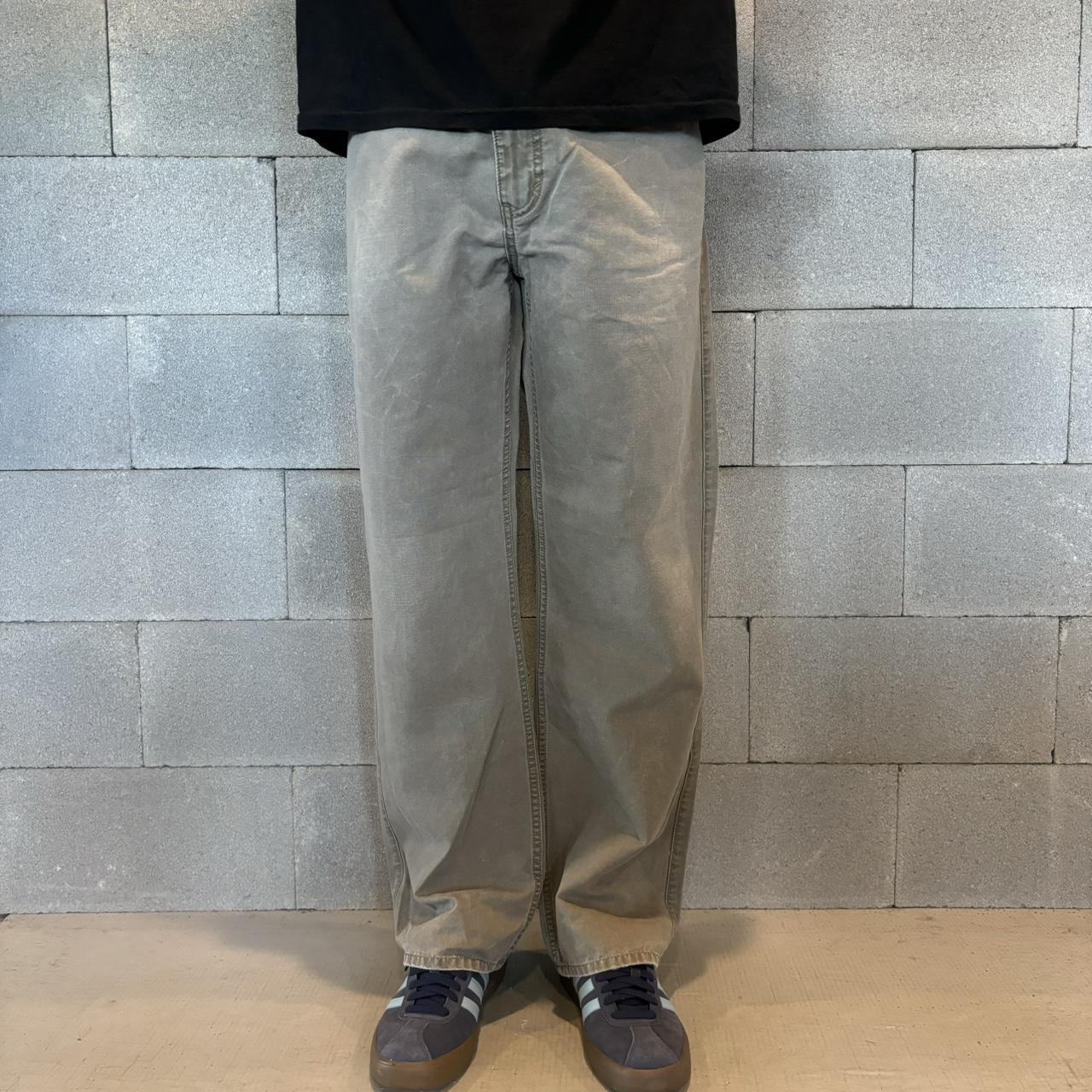 Baggy Faded Grey Dockers Pants Great... - Depop