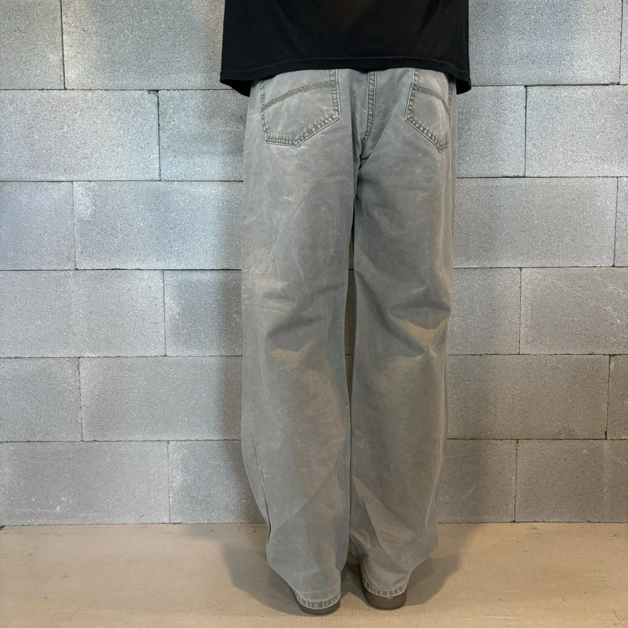 Baggy Faded Grey Dockers Pants Great... - Depop