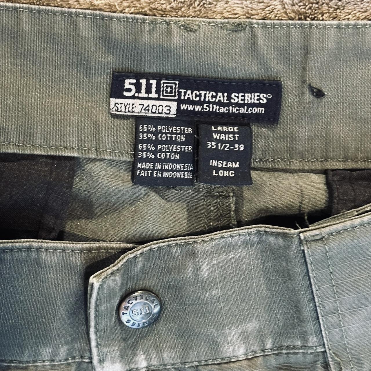 Baggy Faded Green/Khaki 5.11Tactical Series Double... - Depop