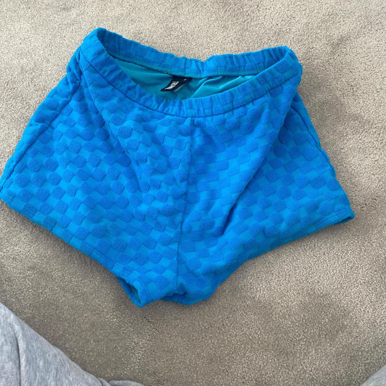 blue shorts - Depop