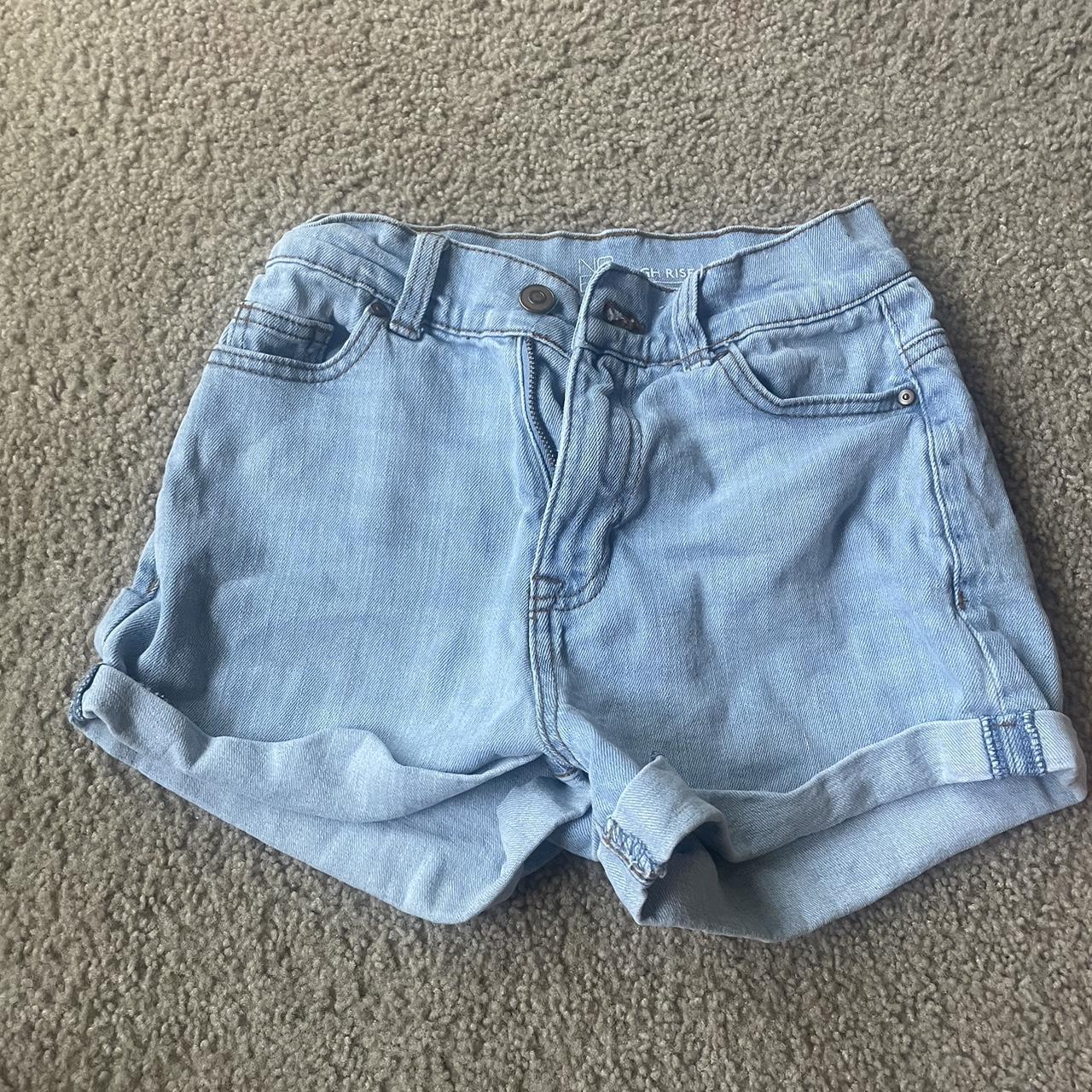 Thrifted high rise shorts super cute definitely... - Depop