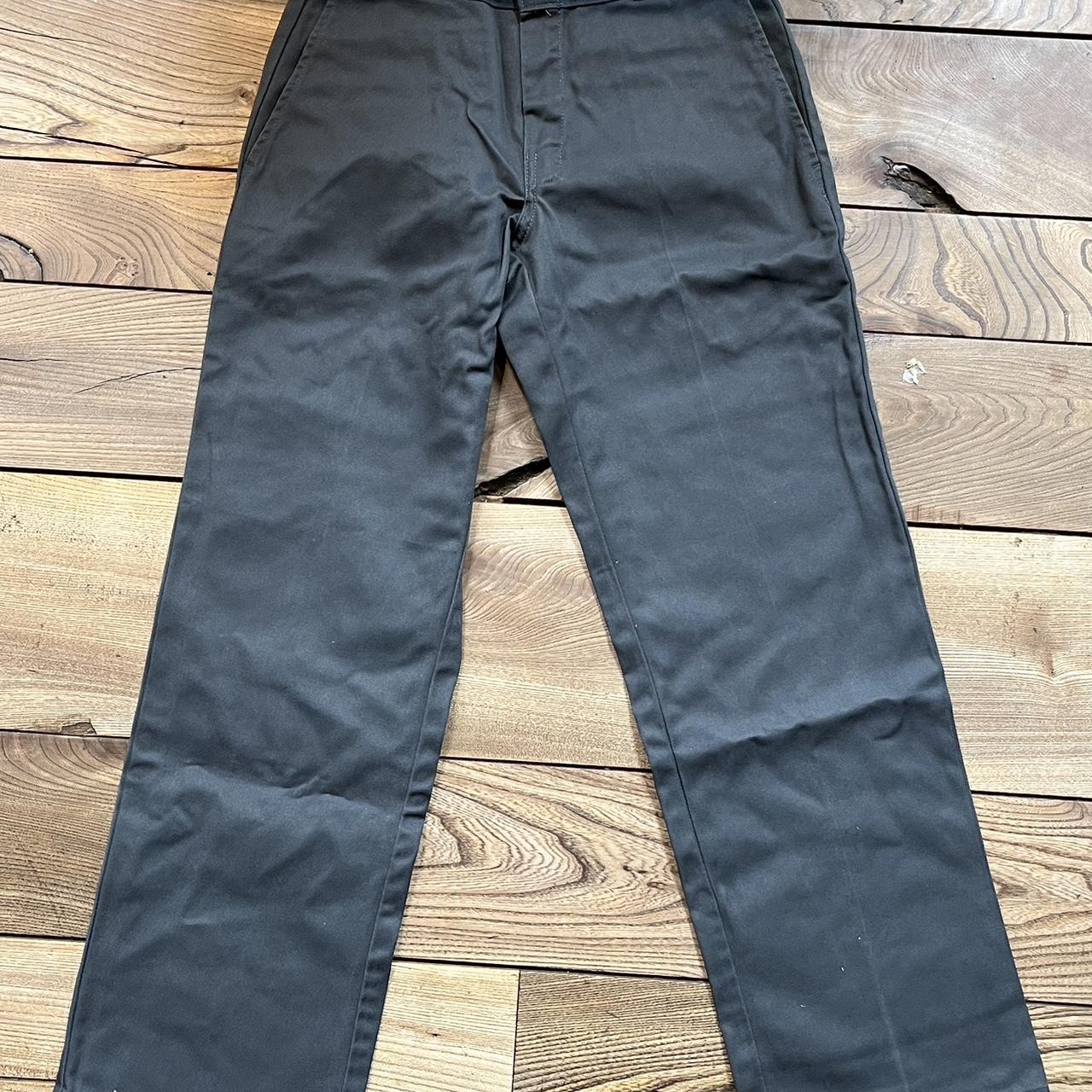 Dickies 874 wide leg and straight fit in grey, worn... - Depop
