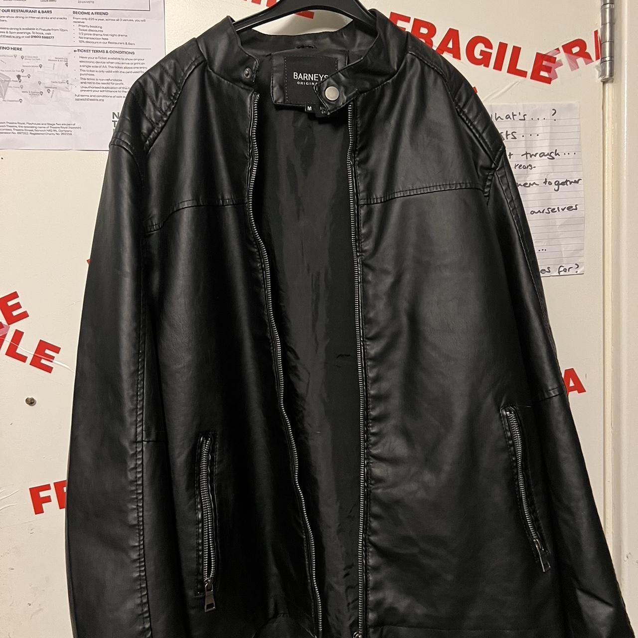 Real Leather Jacket Brand New Msg for any questions... - Depop