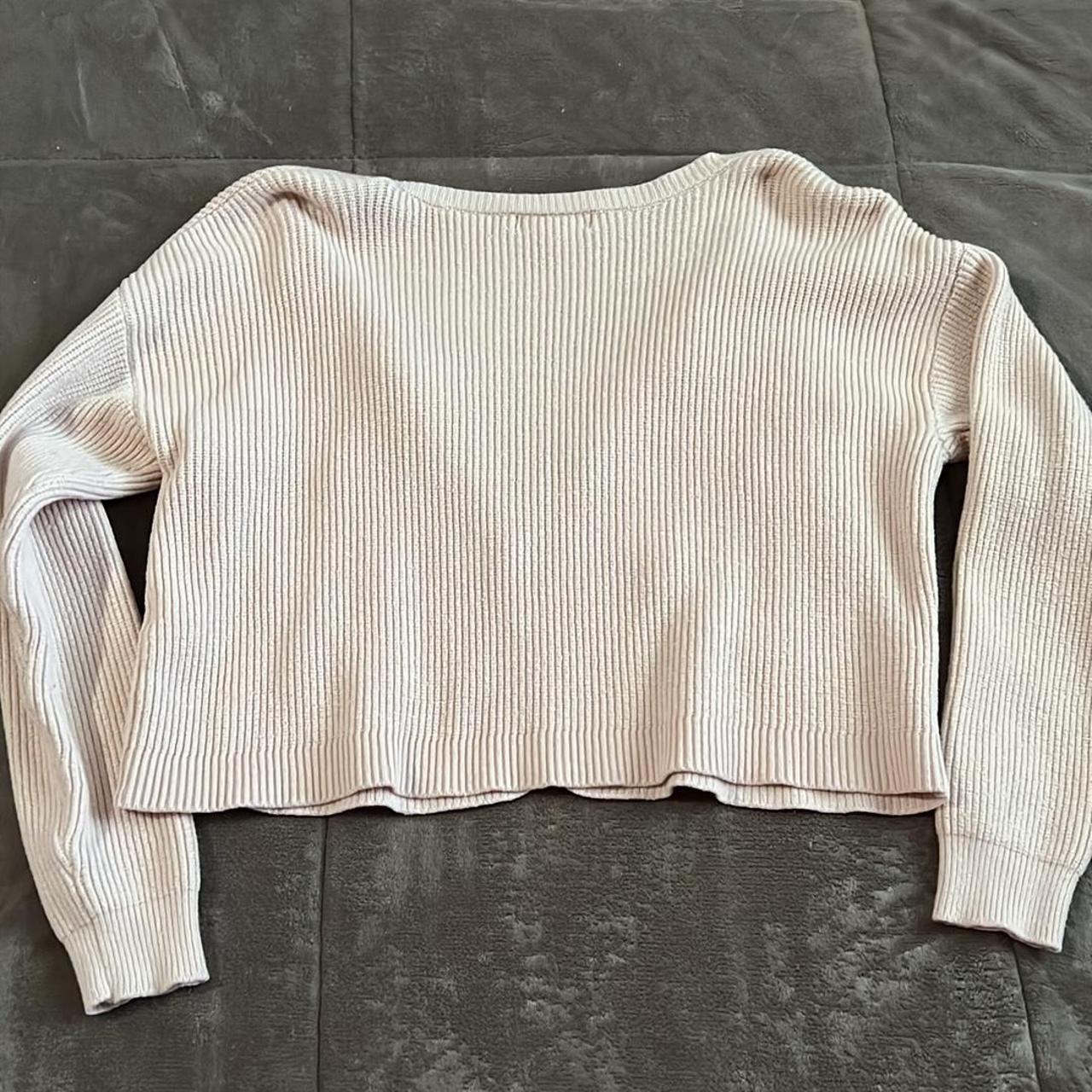 Hazel Moon Embroidered Cardigan Pale pink with... - Depop