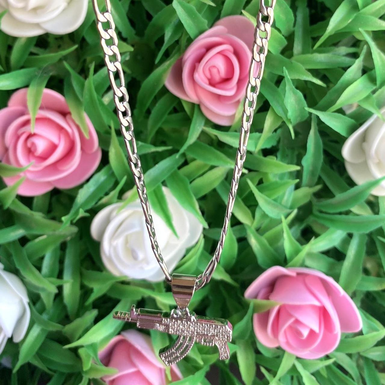 Silver Ak-47 Chain DETAILS ABOUT THE ITEM: Chain... - Depop