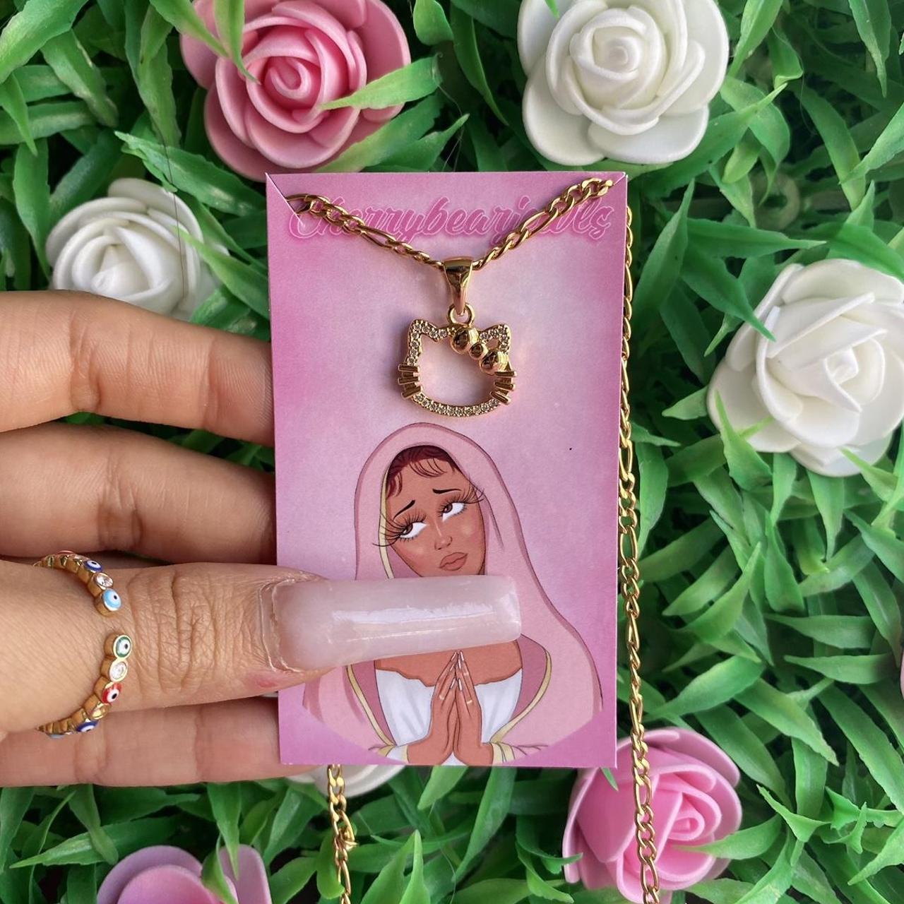 Hello Kitty Chain → Stainless Steel Chain → Copper... - Depop