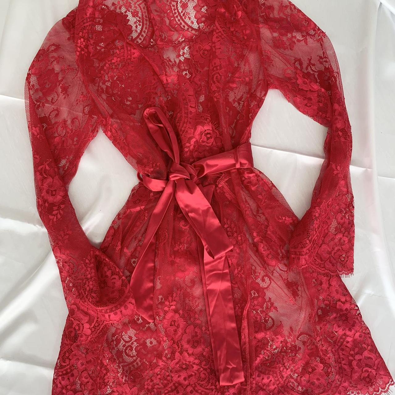 Honey Birdette Red lace Robe The robe is brand new... - Depop