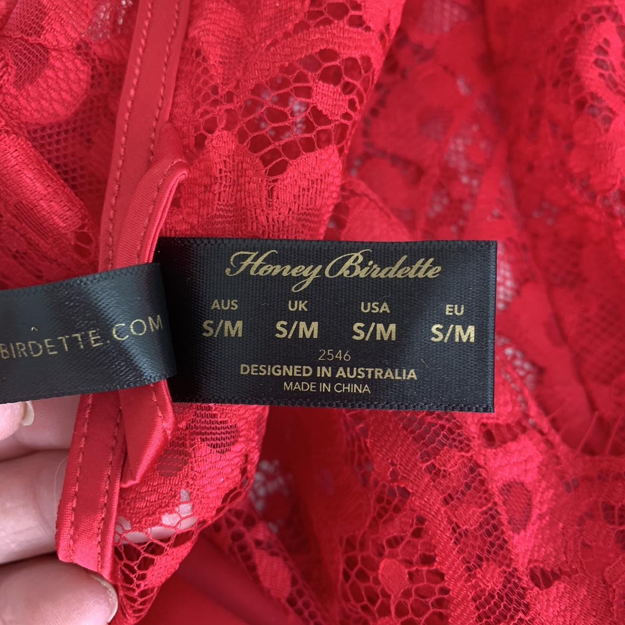 Honey Birdette Red lace Robe The robe is brand new... - Depop