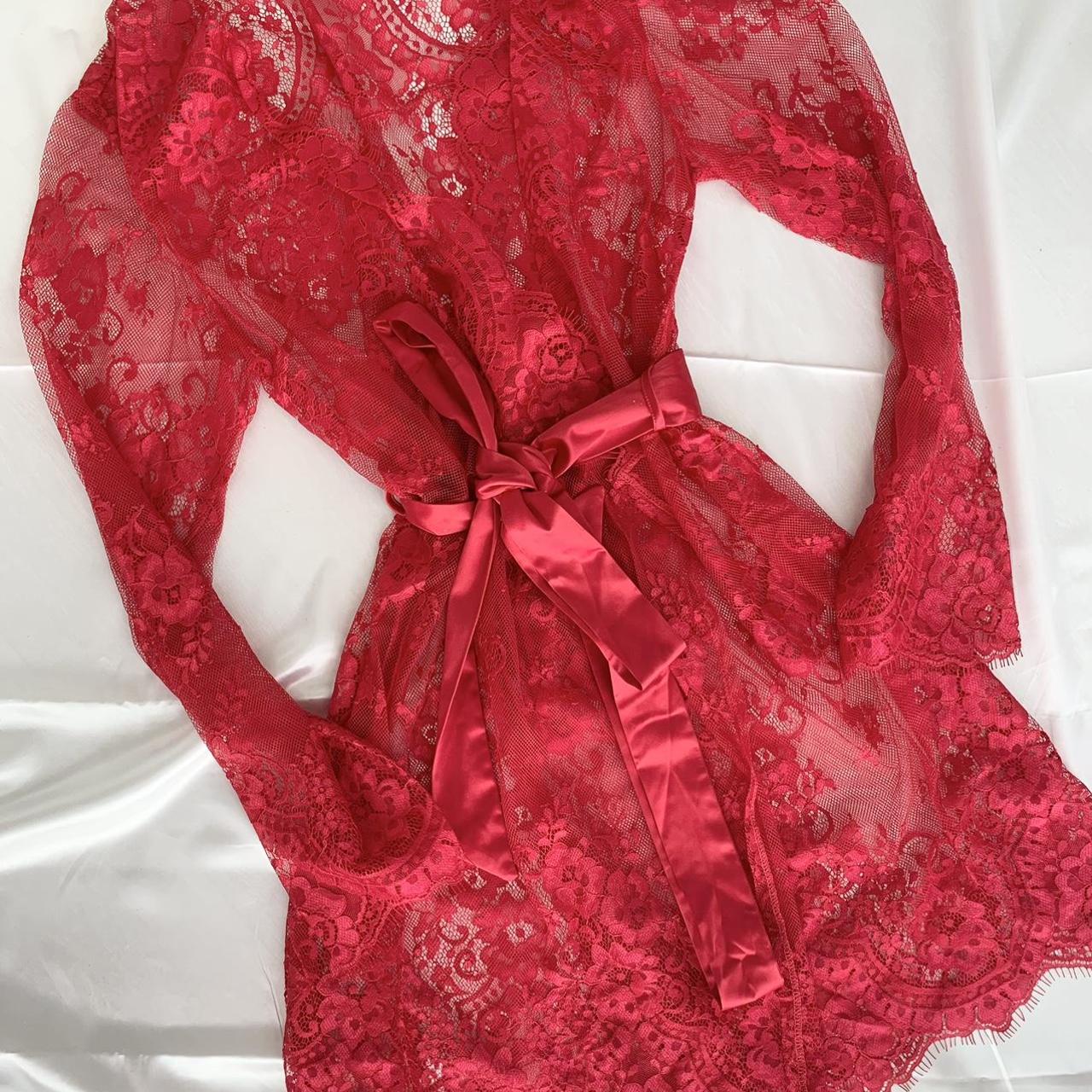 Honey Birdette Red lace Robe The robe is brand new... - Depop