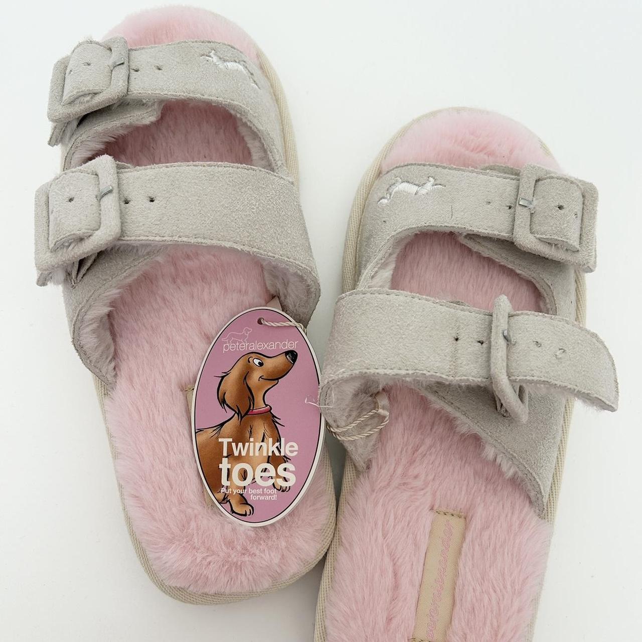 Peter Alexander Pink and grey faux fur... - Depop