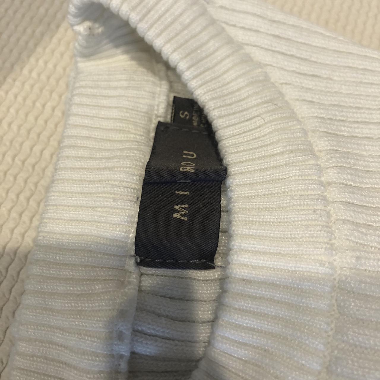 White knit long sleeve !! Mirrou top 🤍 - Depop