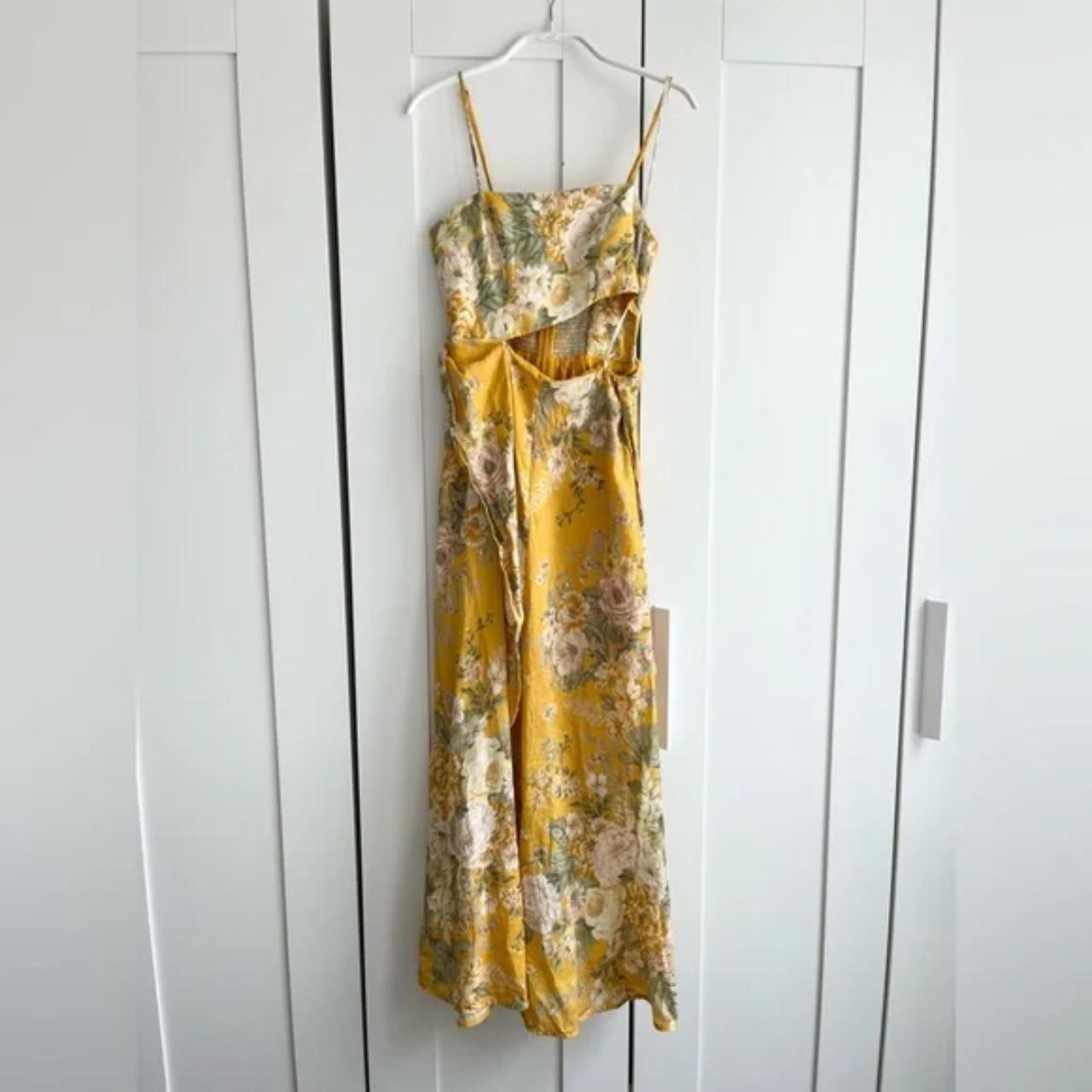 Zimmermann Amelie Scarf Tie Dress in Amber... - Depop