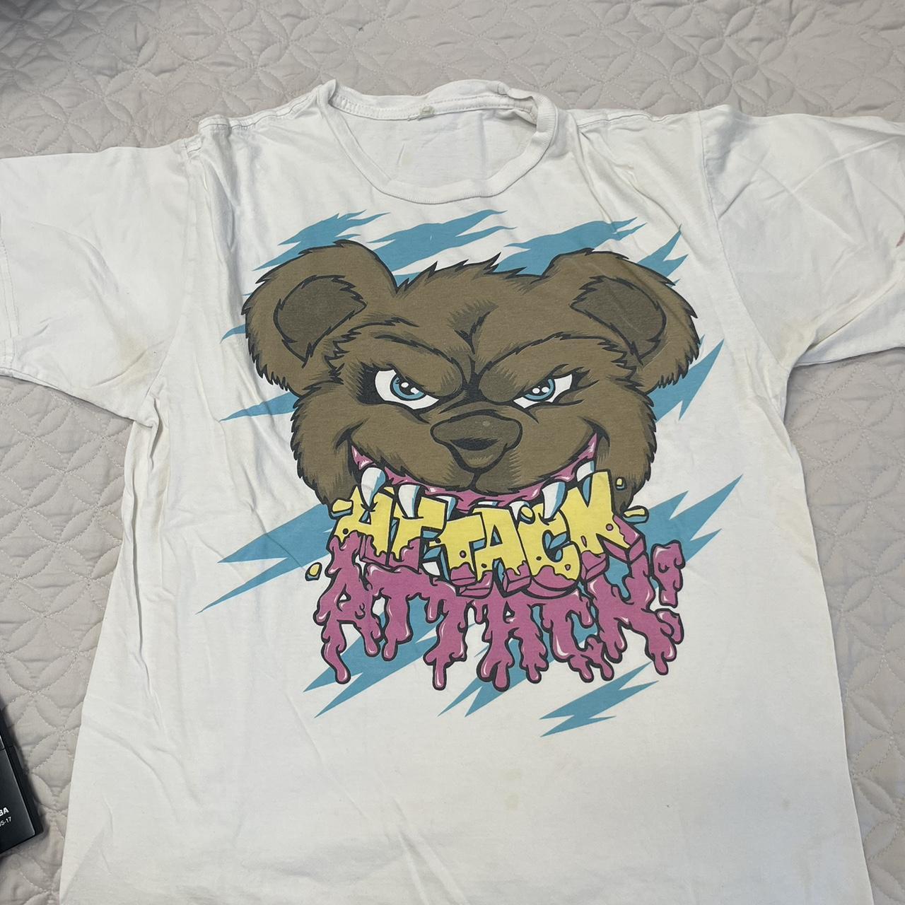 Vintage Attack attack shirt Some light stains from... | Depop