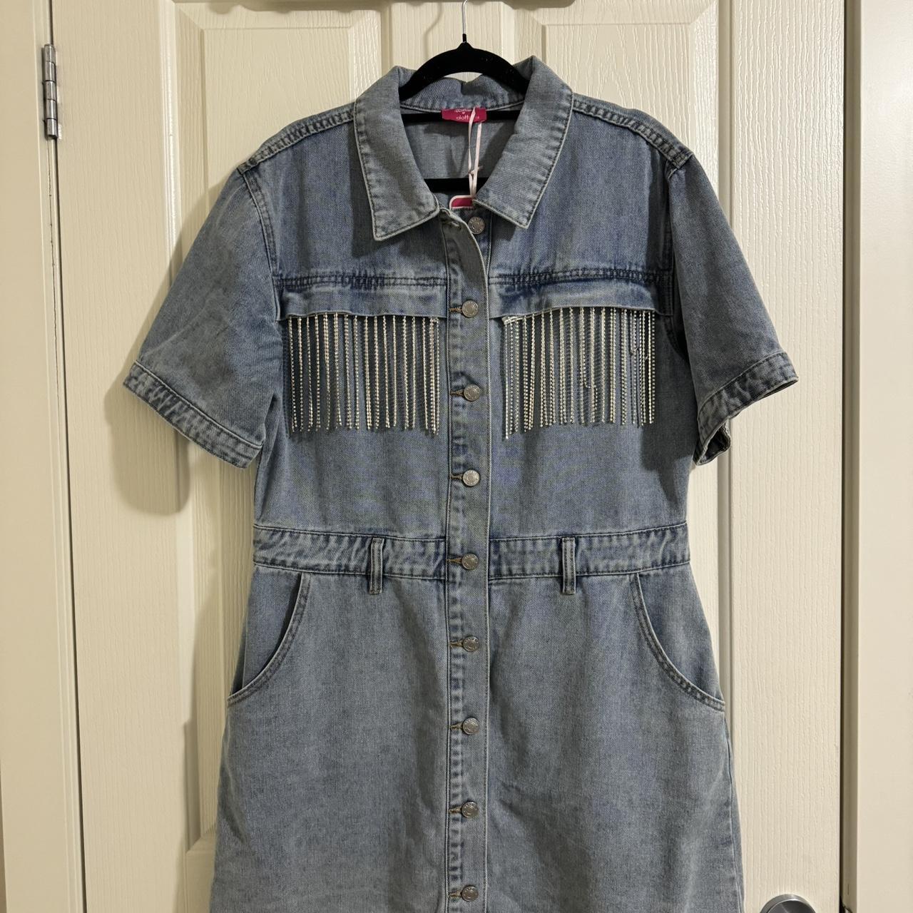 Dotti x Barbie denim dress Brand new tags still on... - Depop
