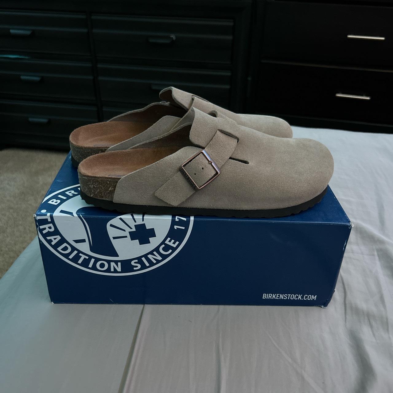 Authentic Birkenstock Boston clogs PRICE IS... - Depop
