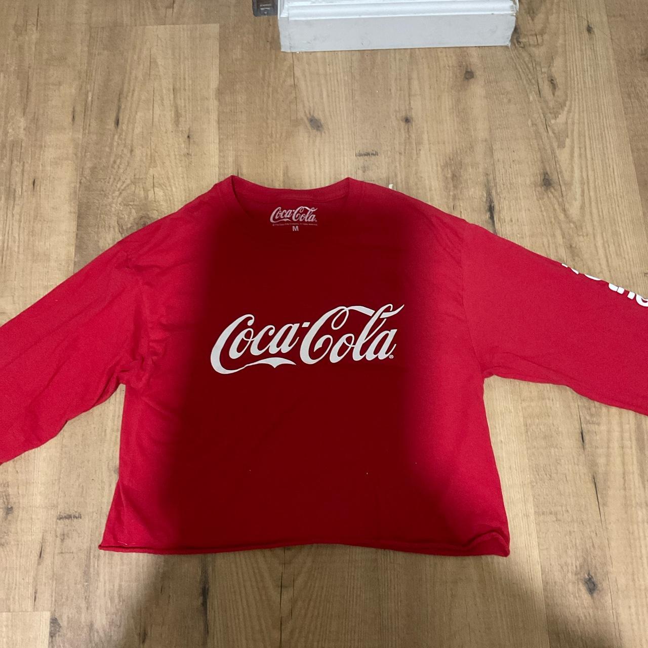 Red long sleeve Coca Cola shirt Really nice... - Depop