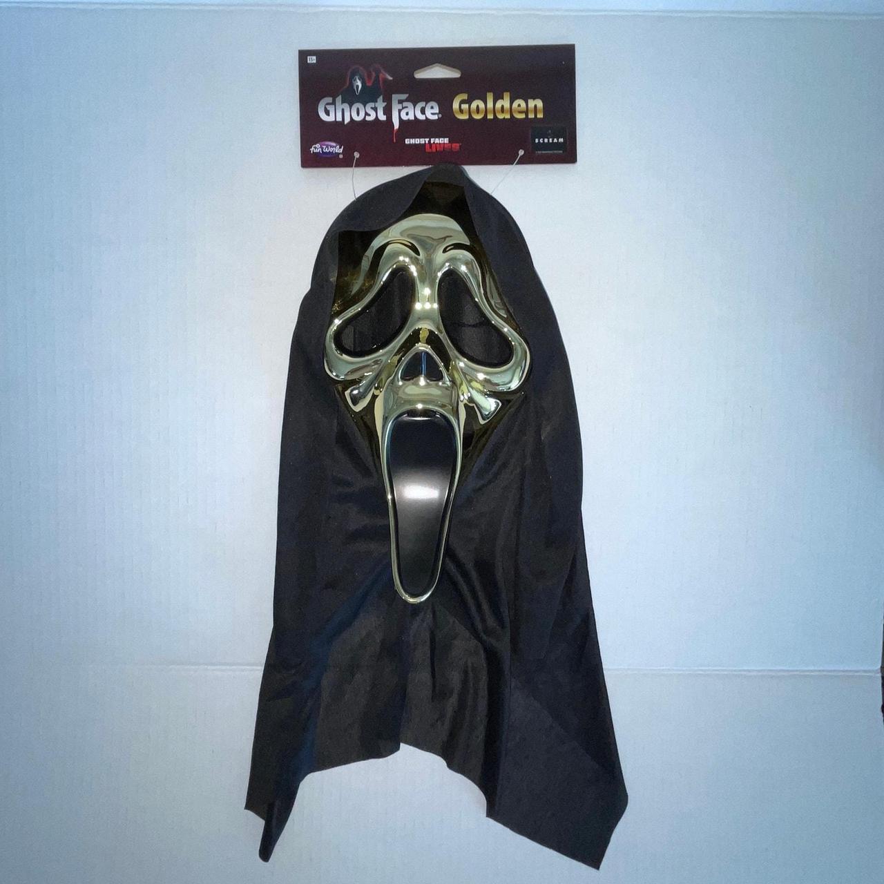 GHOST FACE GOLD CHROME MASK Scream fans will love... | Depop