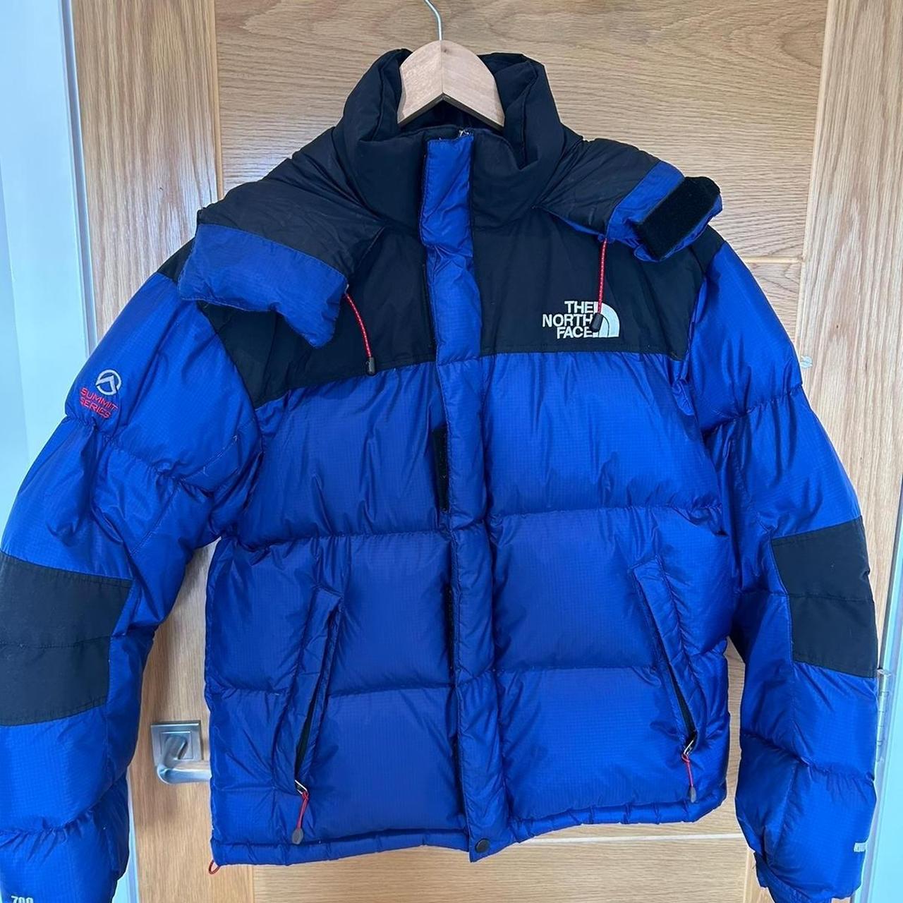 Vintage North Face Jacket in blue. Summit series,... - Depop