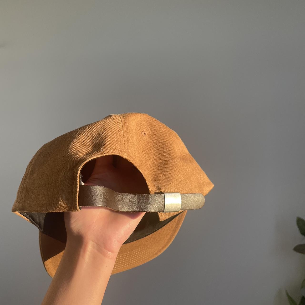 RVCA tan flat brim hat • in great condition •... - Depop