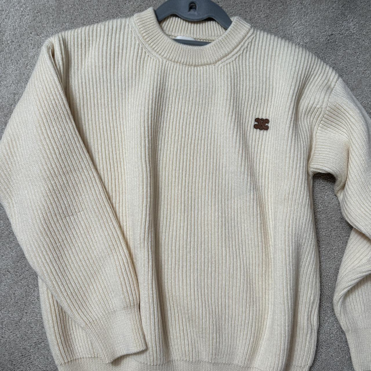 Celine Sweater beige color size: S bought from a... - Depop
