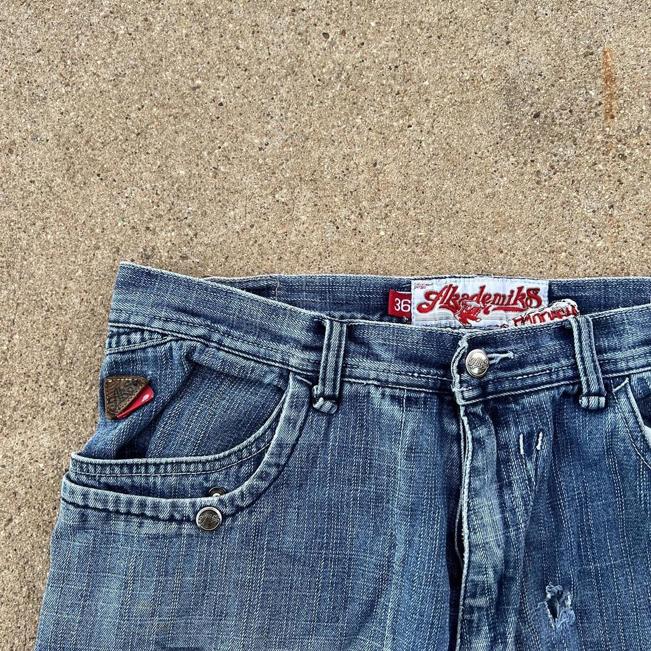 Akademiks Y2K jeans! Awesome faded jeans! - Depop