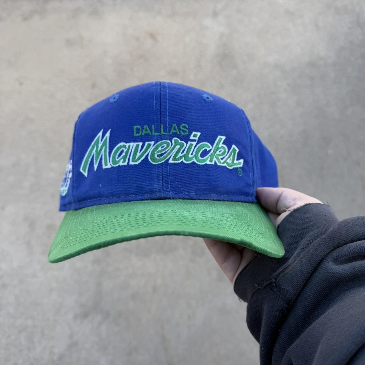 Vintage Dallas Mavericks twill script SnapBack hat!... | Depop