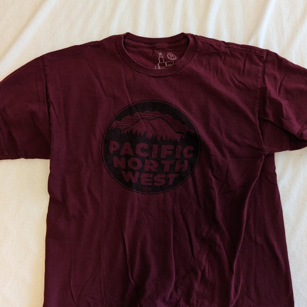 Burgundy red Casual Industrees "Pacific Northwest" t... - Depop