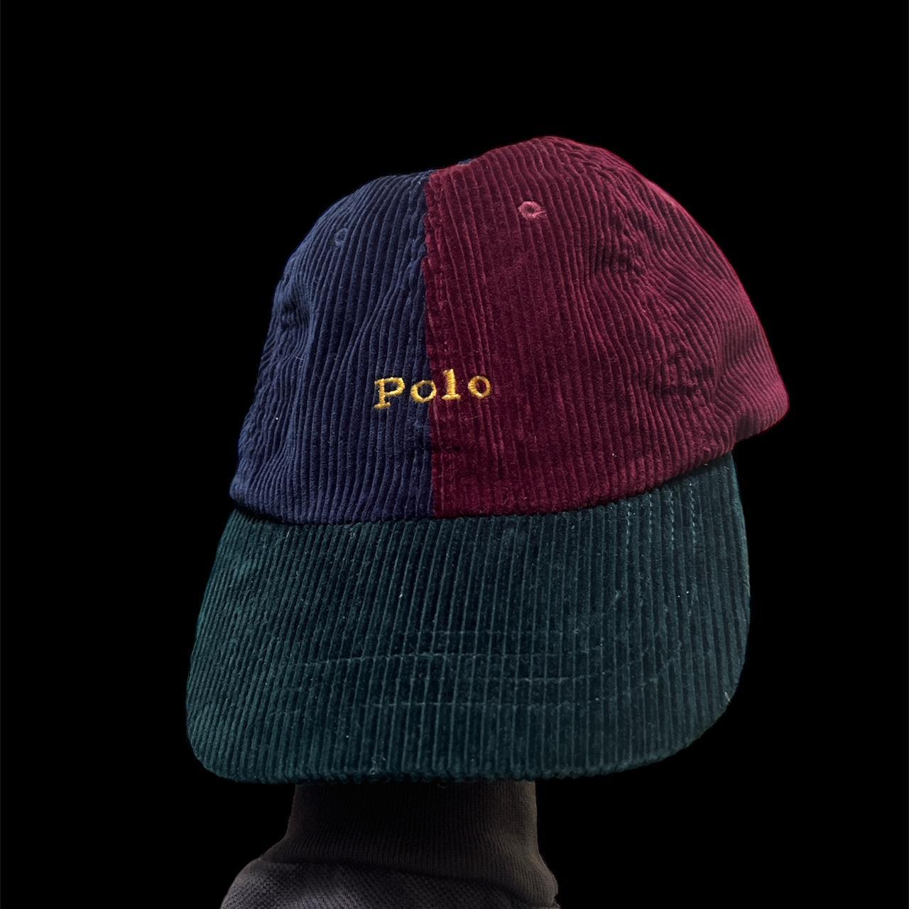 Polo Ralph Lauren Multi Color Corduroy Hat One size... - Depop