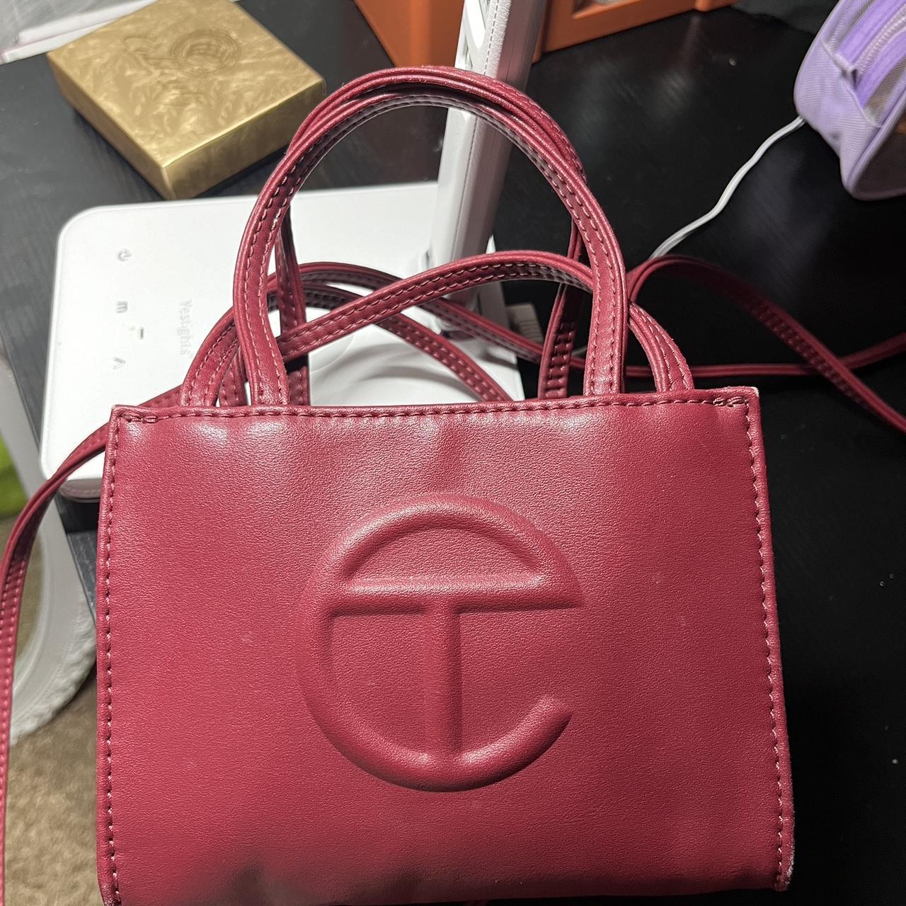 Small burgundy telfar #telfar #burgendy #purses... - Depop